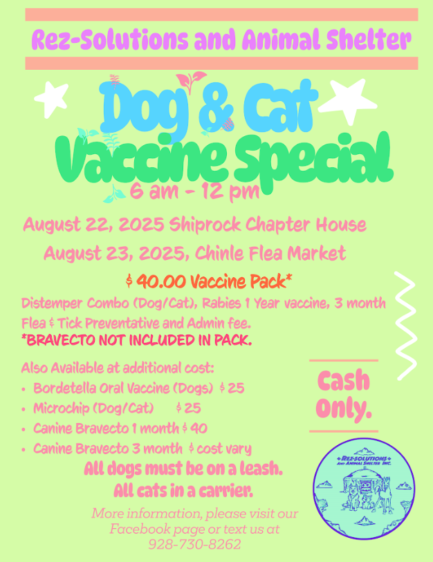 Public Announcements | Tselani/Cottonwood